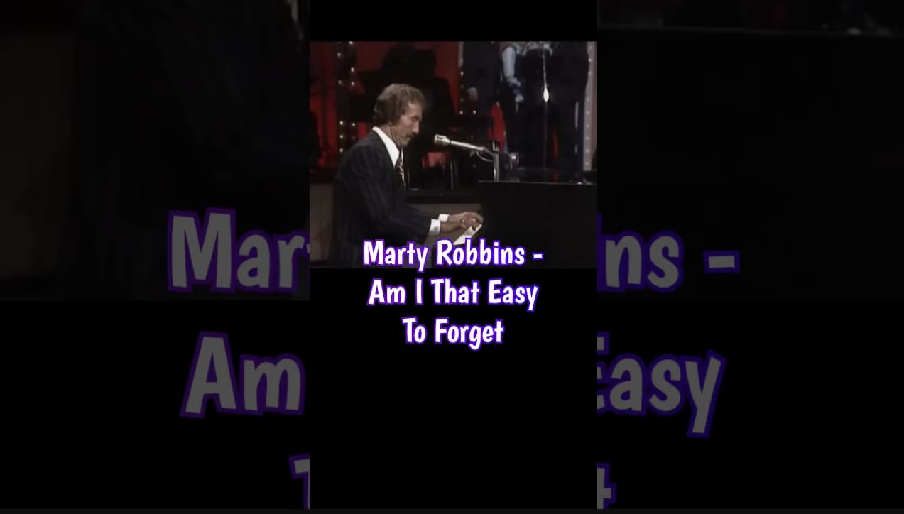 Marty Robbins Performs Am I That Easy To Forget on Marty Robbins ...